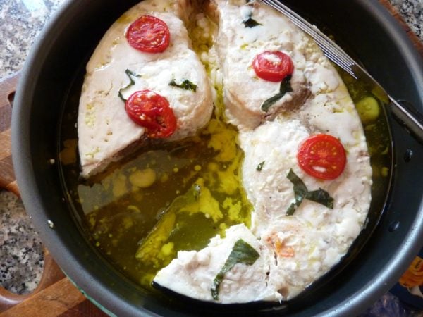 Baked Swordfish Wheel For A Large Dinner Party - Your Guardian Chef