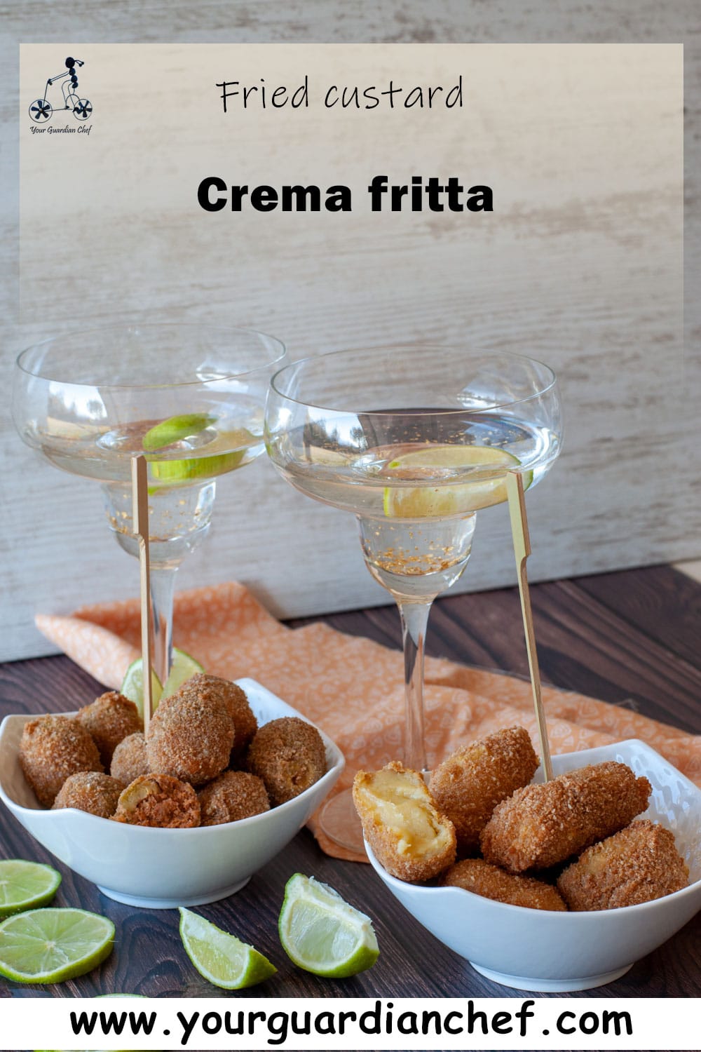 Italian Deep Fried Custard -Crema Fritta - Your Guardian Chef