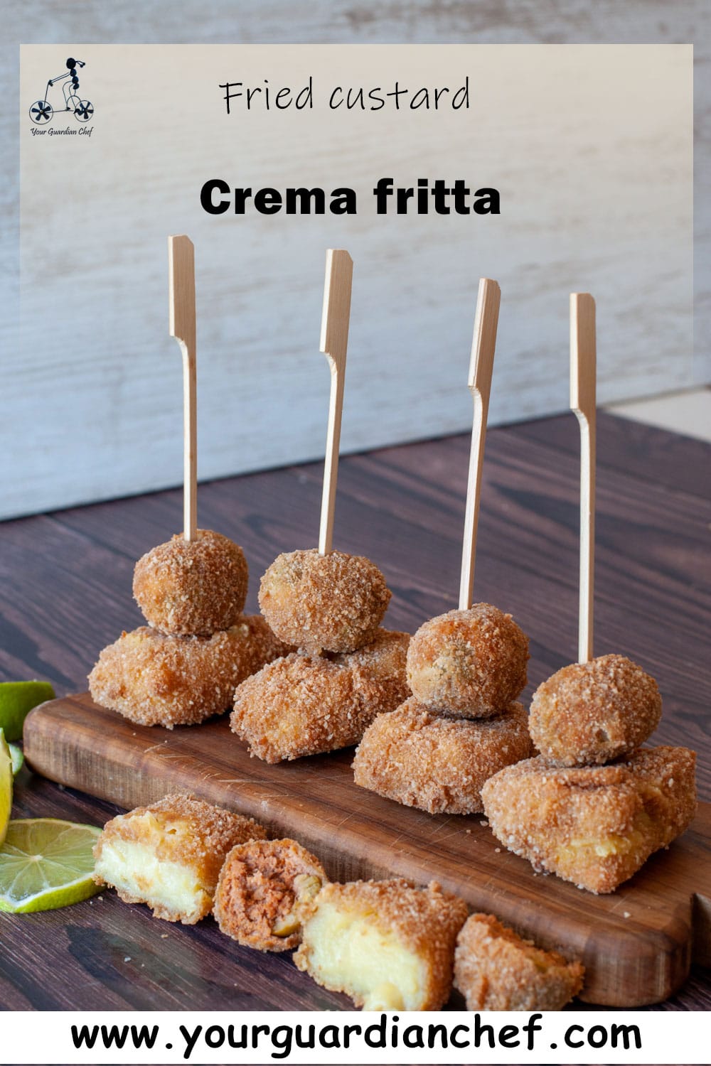 Italian Deep Fried Custard -Crema Fritta - Your Guardian Chef