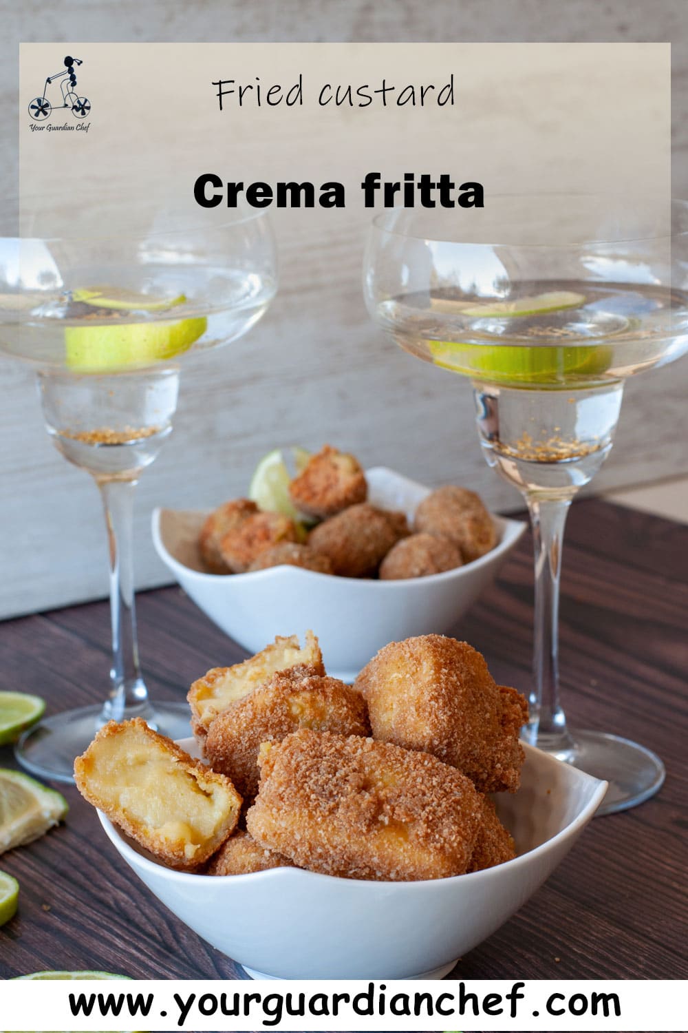 Italian Deep Fried Custard -Crema Fritta - Your Guardian Chef