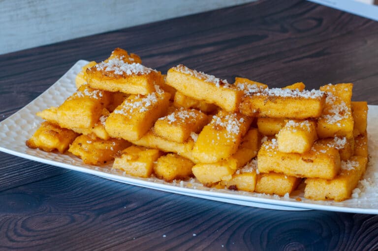 Italian Crispy Fried Polenta Cakes In Butter - Your Guardian Chef