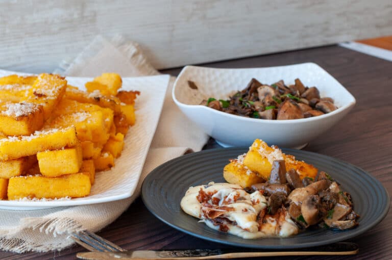 Italian Crispy Fried Polenta Cakes In Butter - Your Guardian Chef
