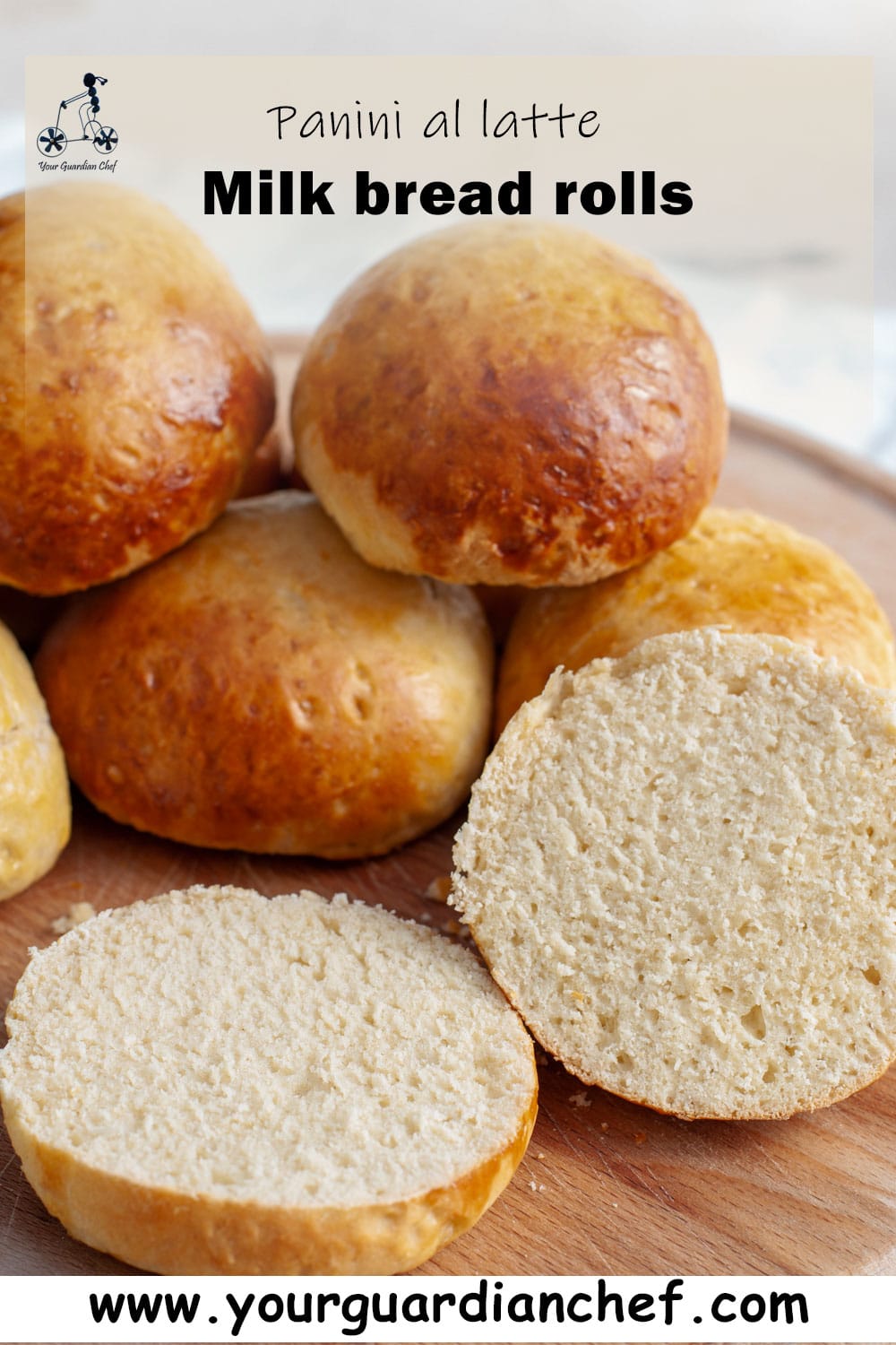 Italian Milk Bread Rolls Recipe (Panini Al Latte) - Your Guardian Chef