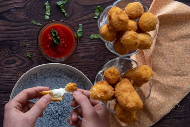 Italian Deep Fried Mozzarella Cheese Sticks And Balls - Your Guardian Chef