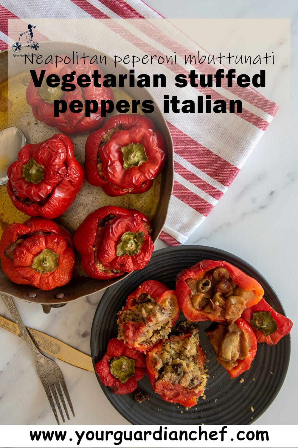 Italian Vegetarian And Vegan Stuffed Bell Peppers Recipe - Your ...