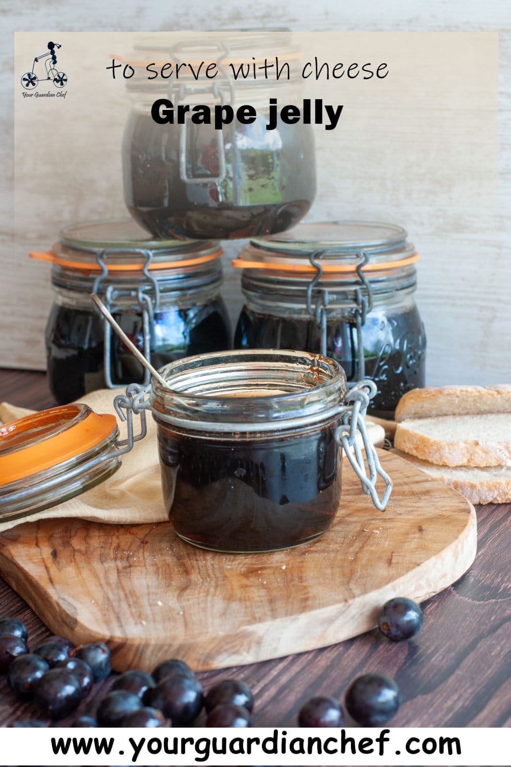 Concord Grape Jelly (Gelatina d'uva) - Your Guardian Chef