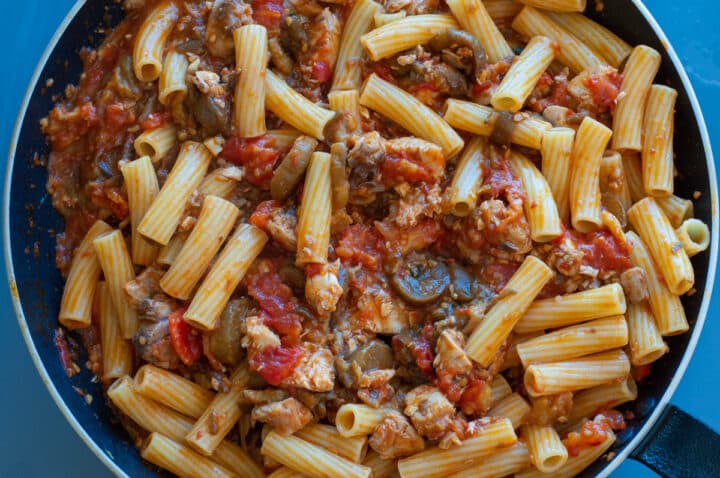 Sicilian Swordfish Pasta Sauce Ragu With Eggplant Recipe - Your ...