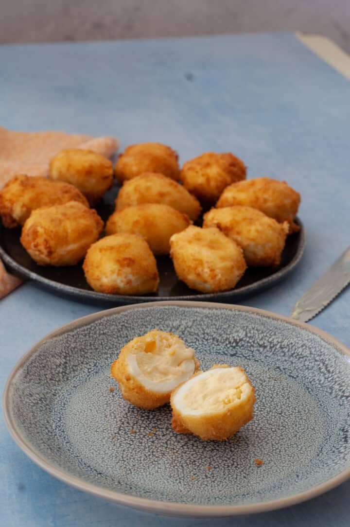 Italian Deep Fried Deviled Eggs With Ricotta Filling - Your Guardian Chef
