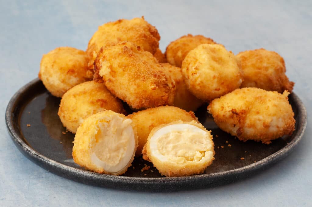 Italian Deep Fried Deviled Eggs With Ricotta Filling - Your Guardian Chef