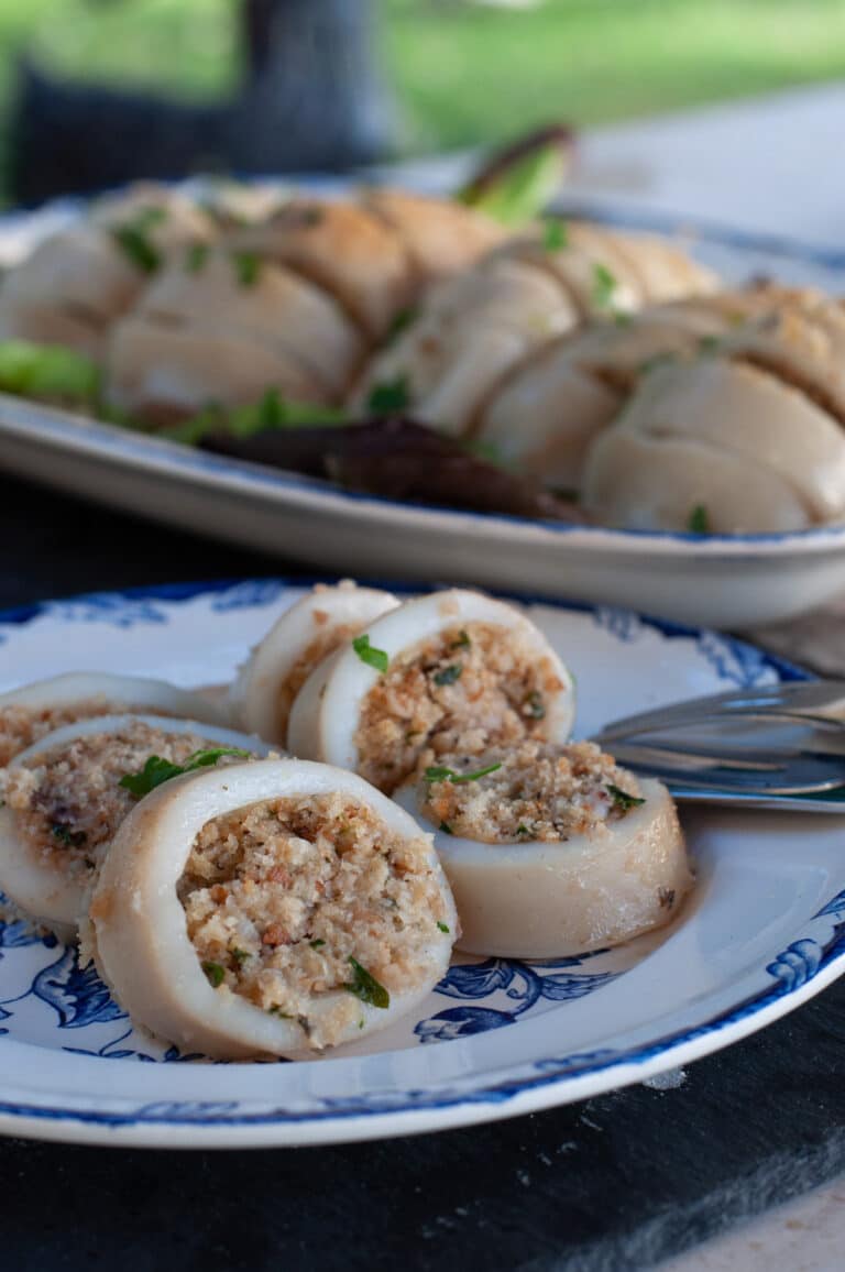 Italian Stuffed Calamari Recipe (no tomato sauce) - Your Guardian Chef