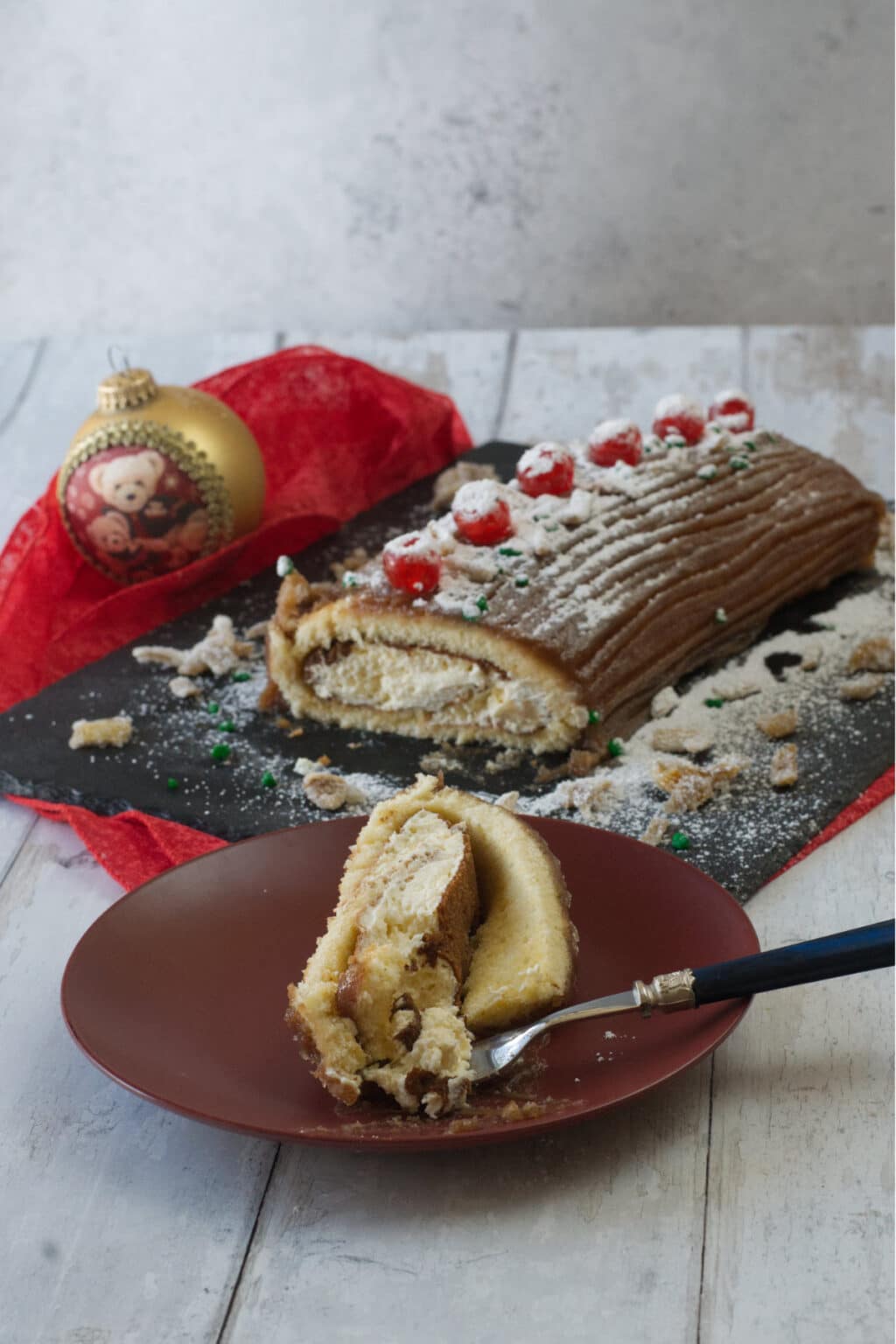 Tronchetto Di Natale (Italian Tiramisu Yule Log) - Your Guardian Chef